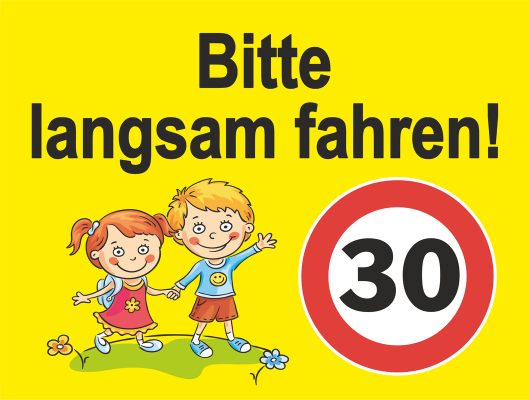 Kinderschild Kindergarten 30 kmh