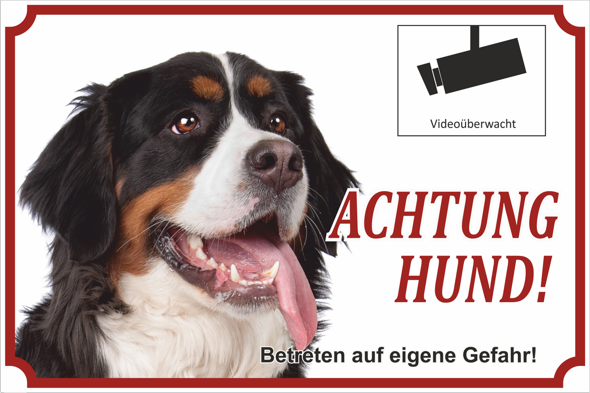 Hinweisschild Achtung Hund